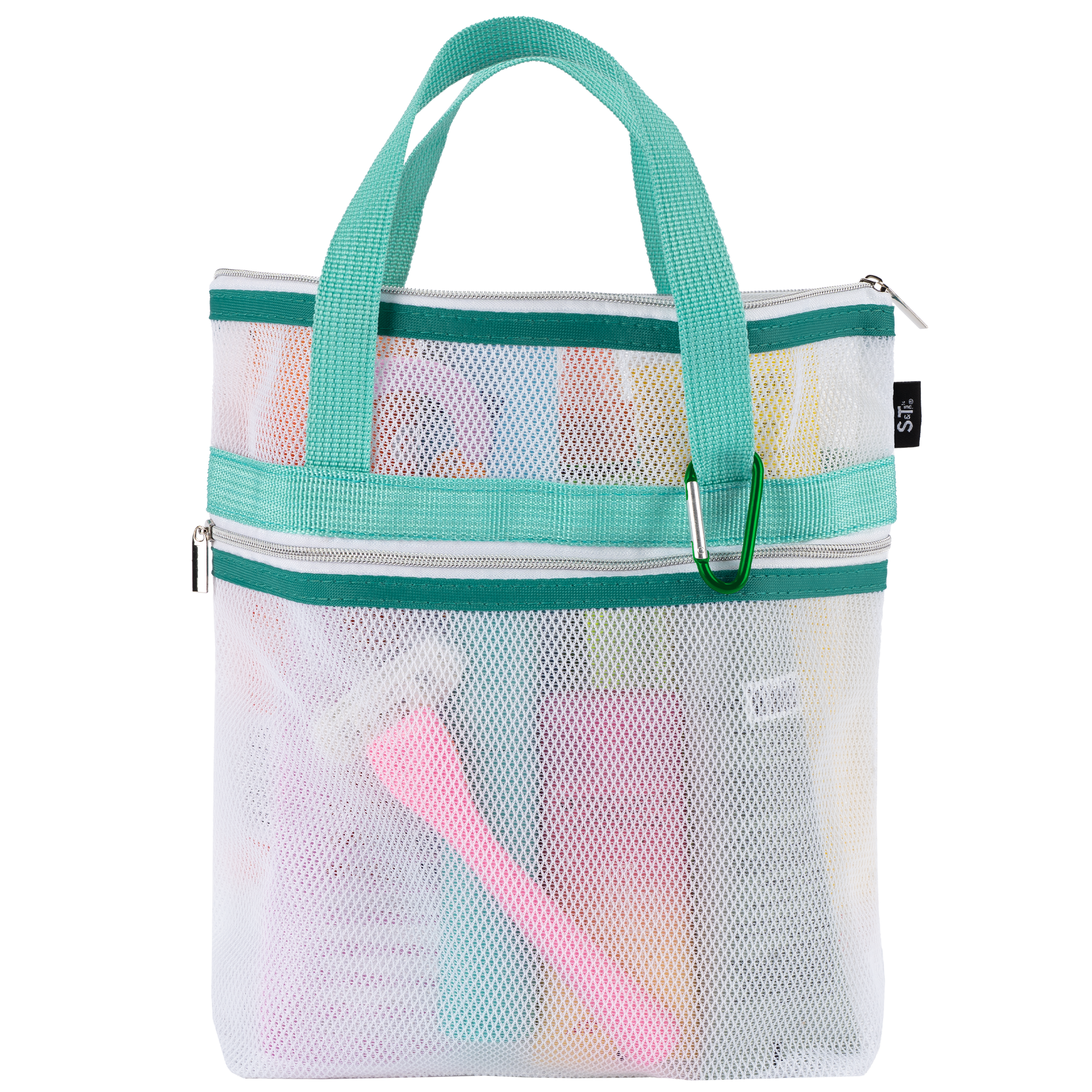 mesh shower tote